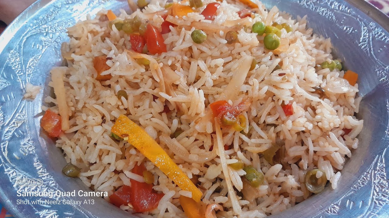 Shezwan Fried Rice Recipe//Restaurant Style Veg Fried Rice!Kashmiri ...