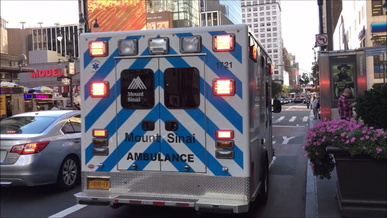COMPILATION OF NEW YORK CITY EMS AMBULANCES RESPONDING IN THE 5 ...