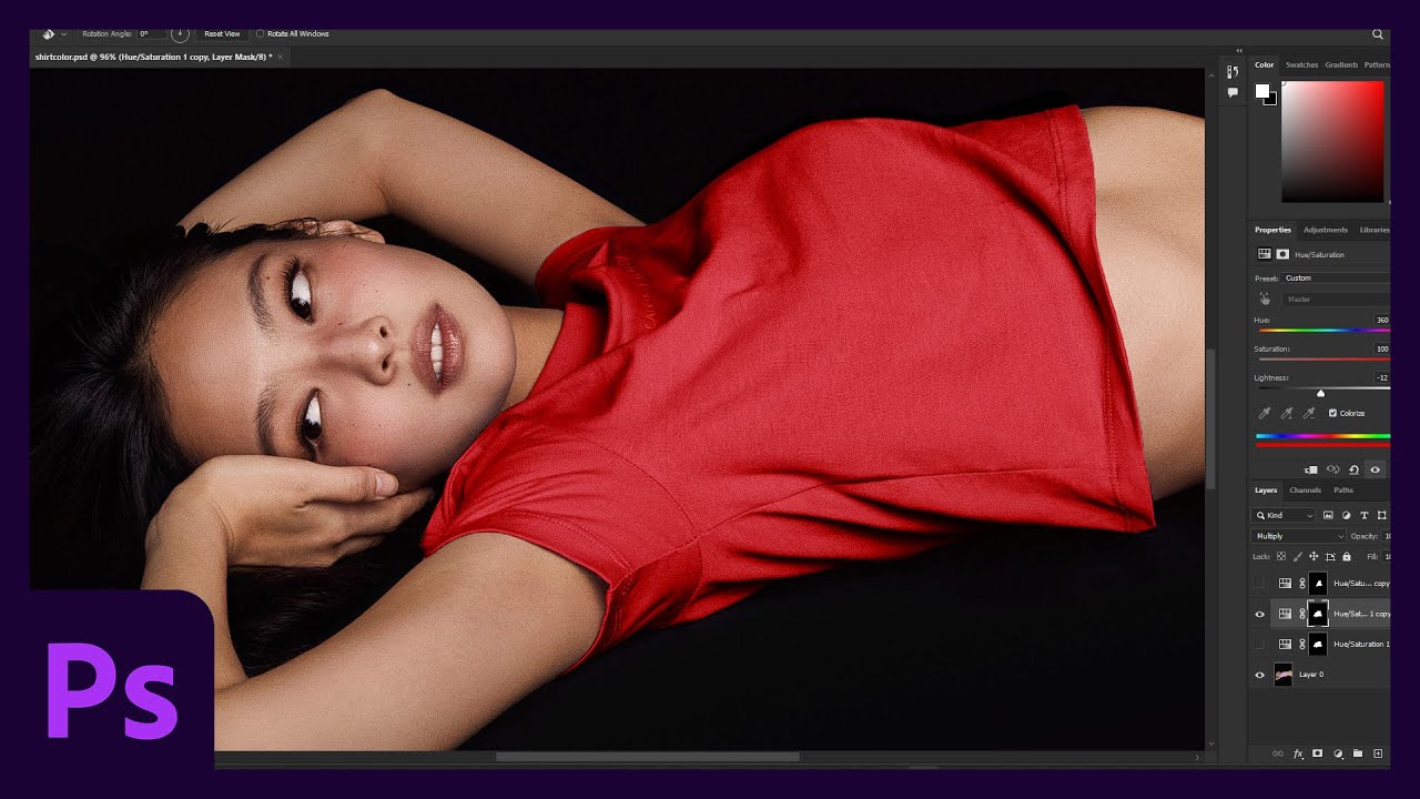 how to properly edit or change clothes color in photoshop | step by ...