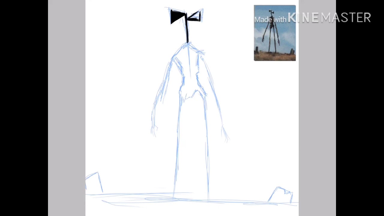 Drawing siren head - YouTube