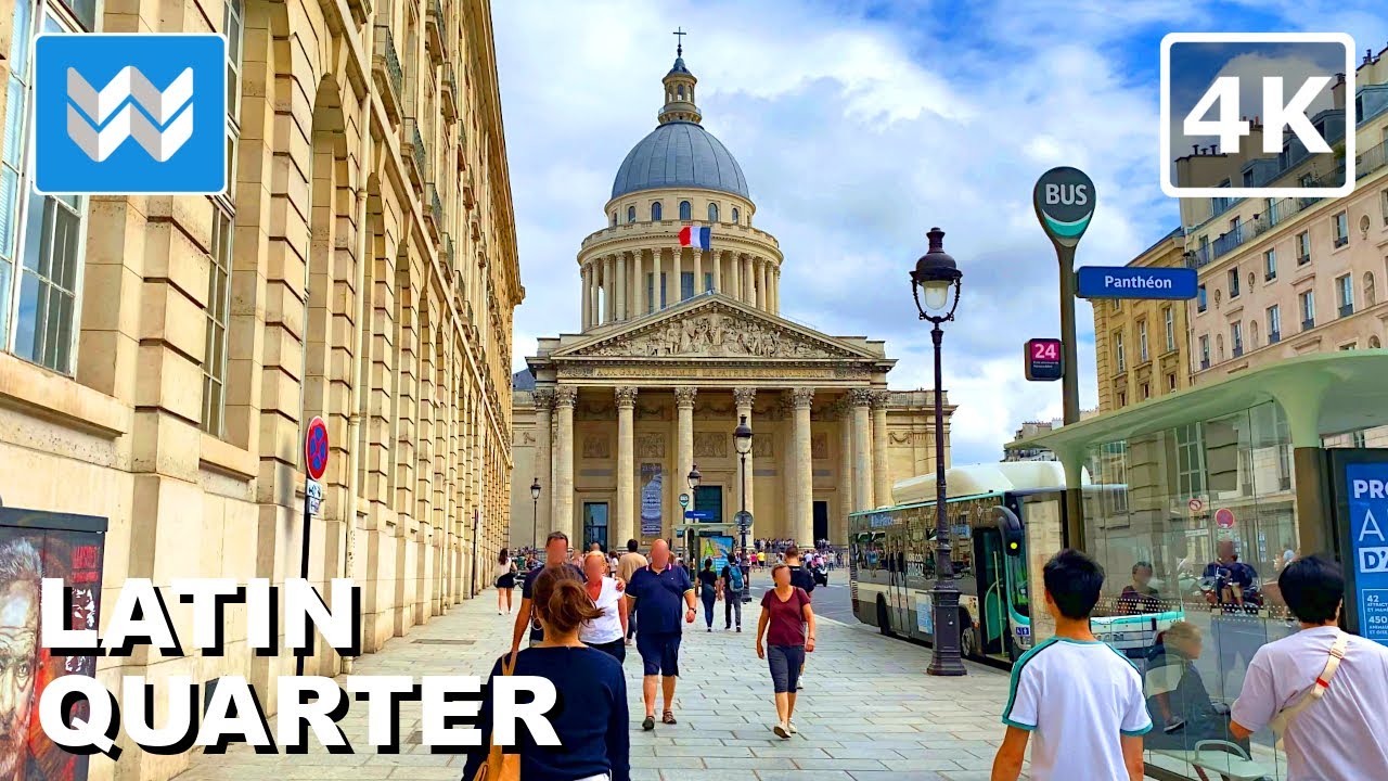 [4K] Latin Quarter (5th Arrondissement) in Paris France 🇫🇷 Walking Tour ...