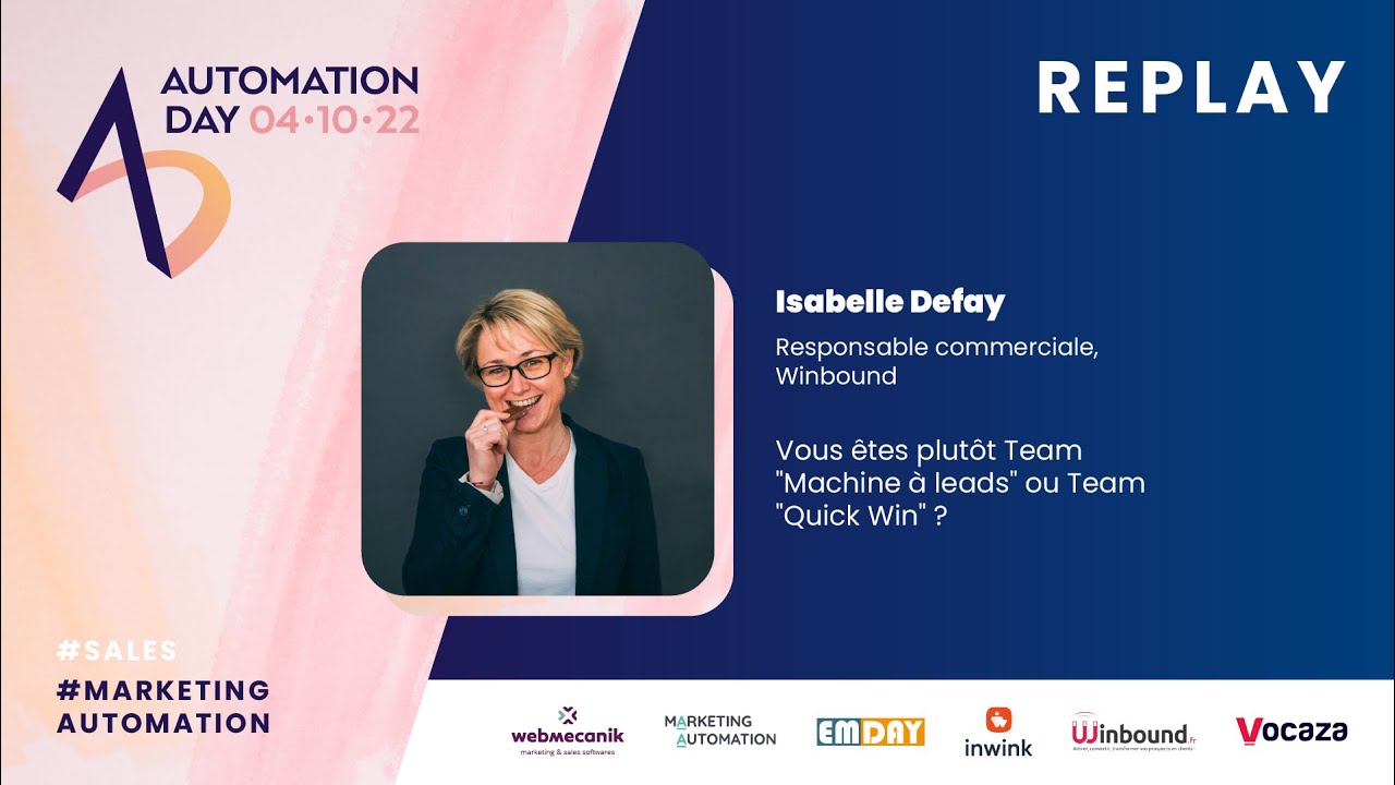 Isabelle Defay - Vous êtes plutôt Team "Machine à leads" ou Team "Quick ...