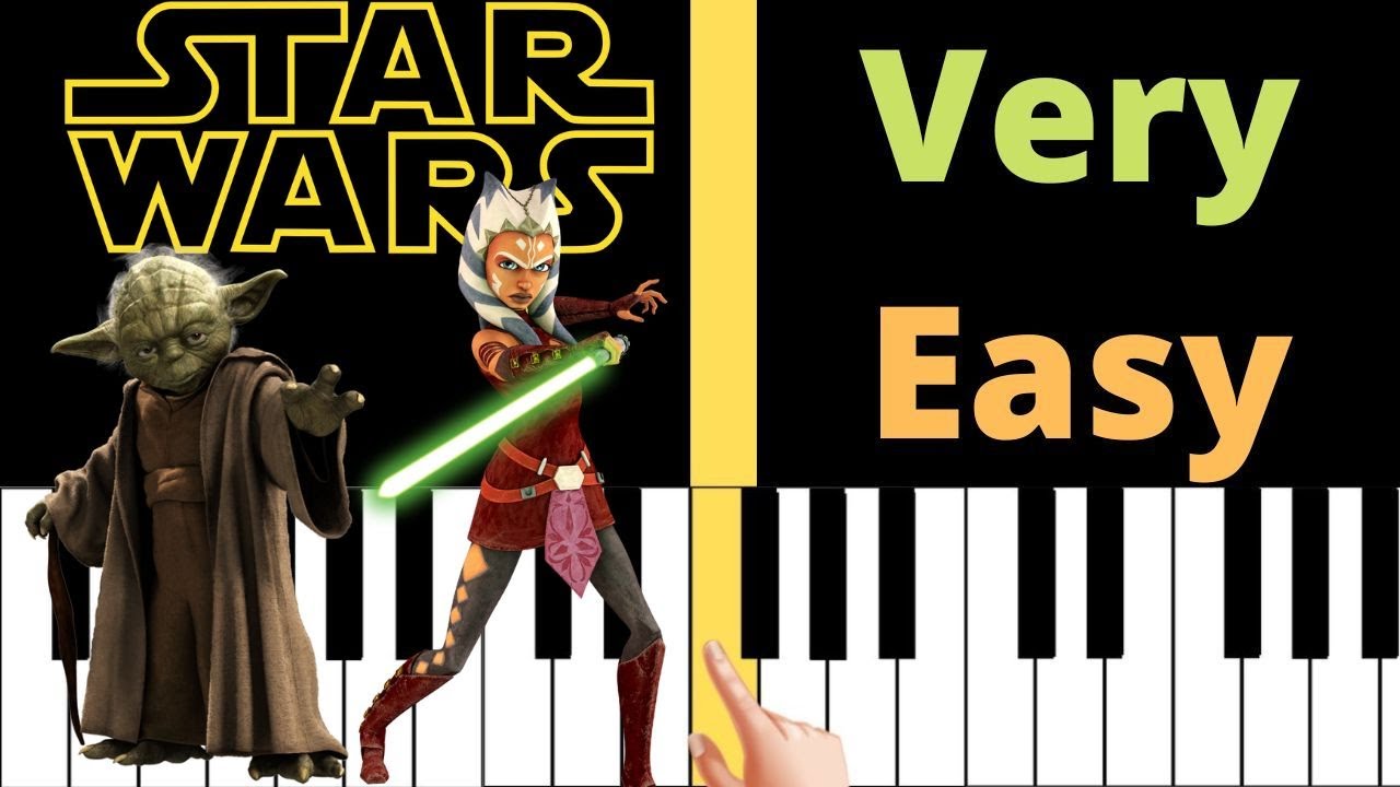 STAR WARS THE CLONE THEME - VERY EASY Piano Tutorial - YouTube