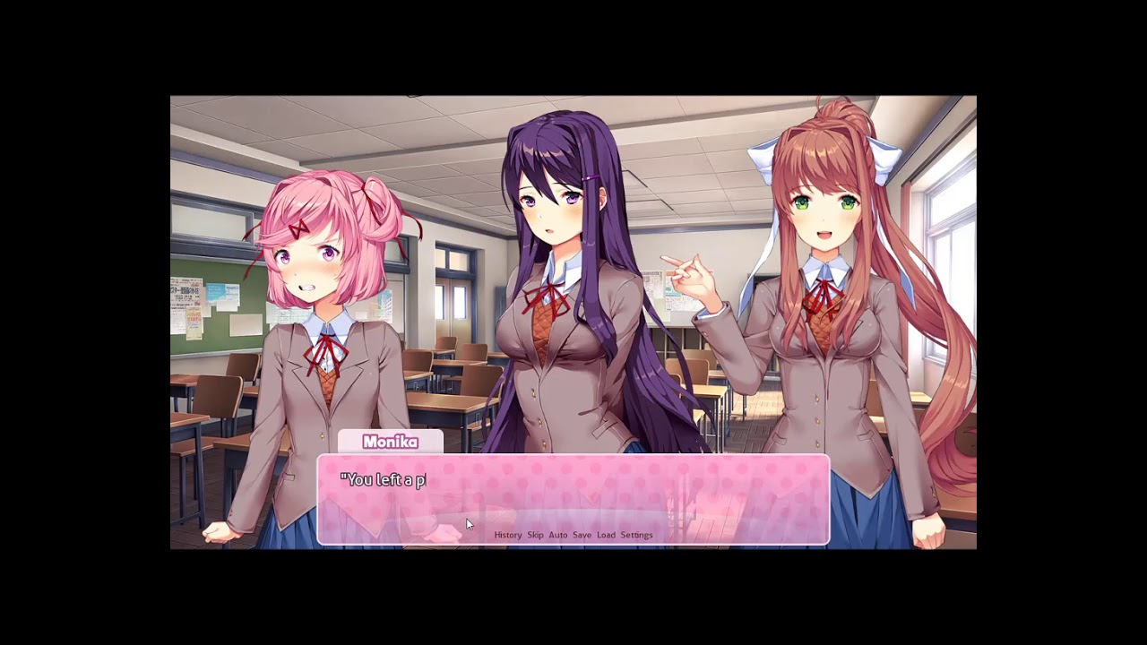 Playing Doki Doki literature club! {DDLC-Anime game} - YouTube