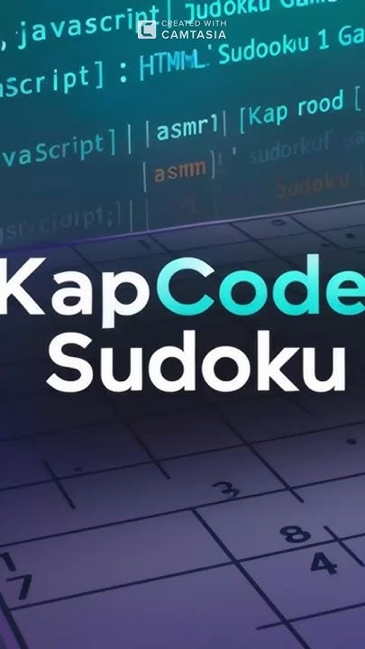 Sudoku Game | Html-Css-JavaScript | KapCode ASMR | No Talking Part-14 - YouTube