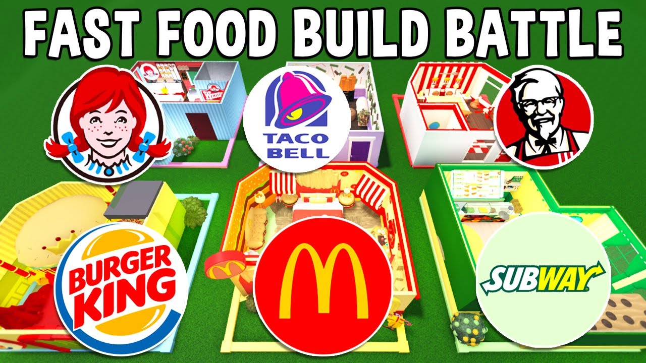 MEGA Fast Food Build-Off CHALLENGE! - YouTube