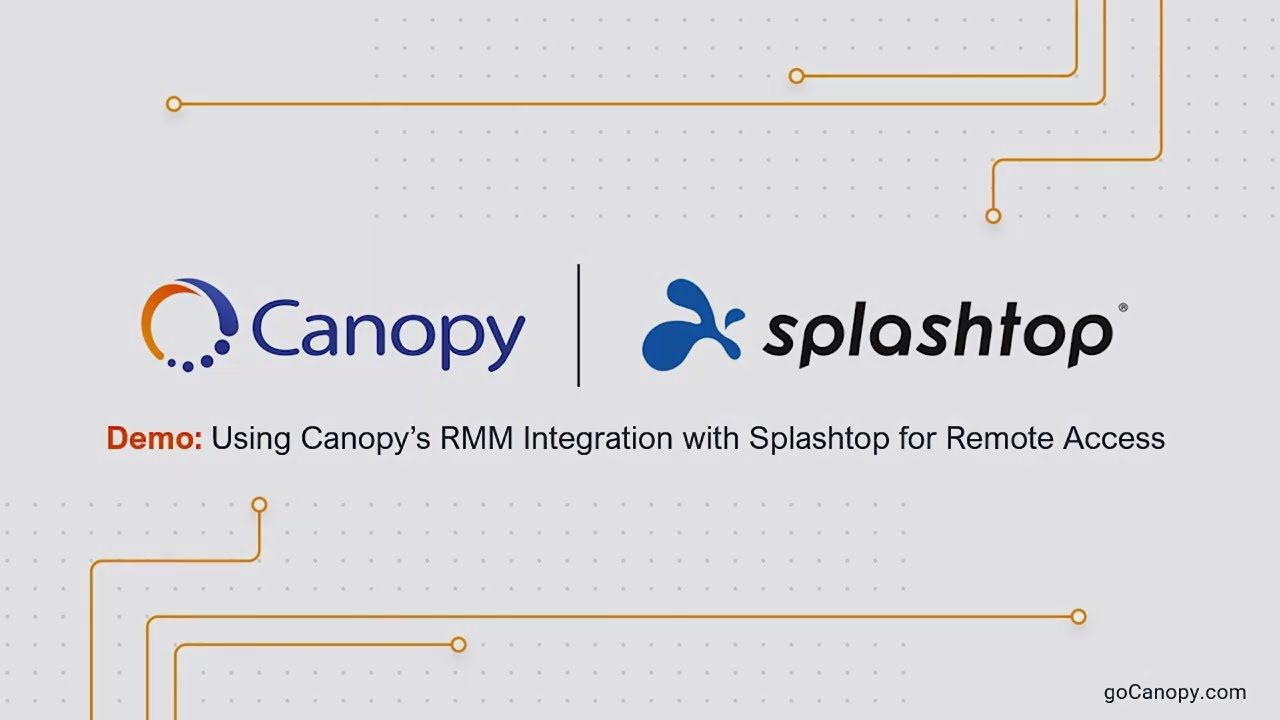 Splashtop RMM Integration - YouTube