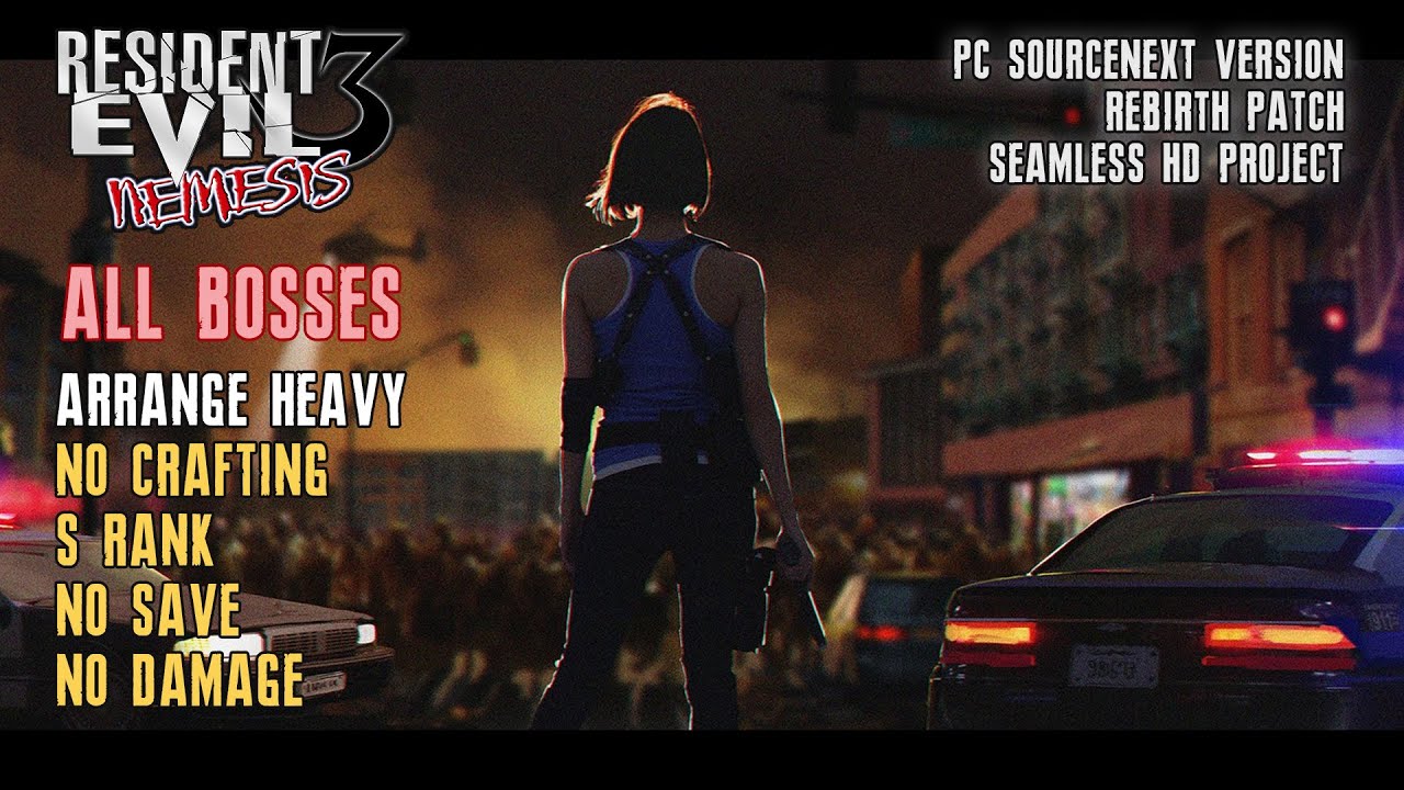 [Resident Evil 3: Nemesis] Arrange Heavy, No Crafting, All Bosses%, No ...