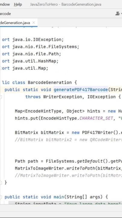 Generating Barcode QR code in java #java #barcode #developer # ... Generating Barcode QR code in java #java #barcode #developer # ...
