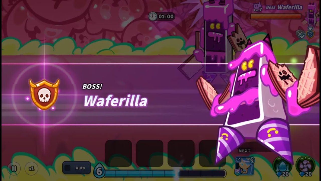 Cookie Wars | Boss Raid Lv.7 Waferilla - YouTube