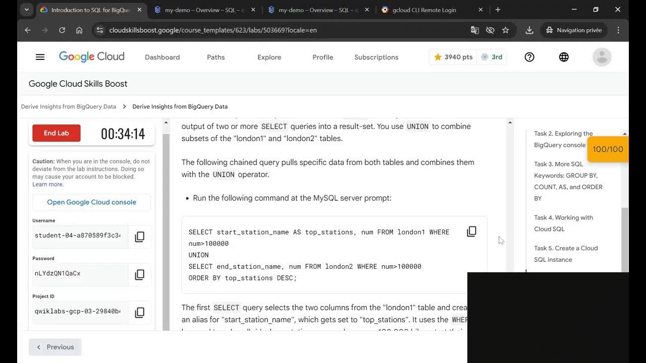 GCP || Introduction to SQL for BigQuery and Cloud SQL - YouTube