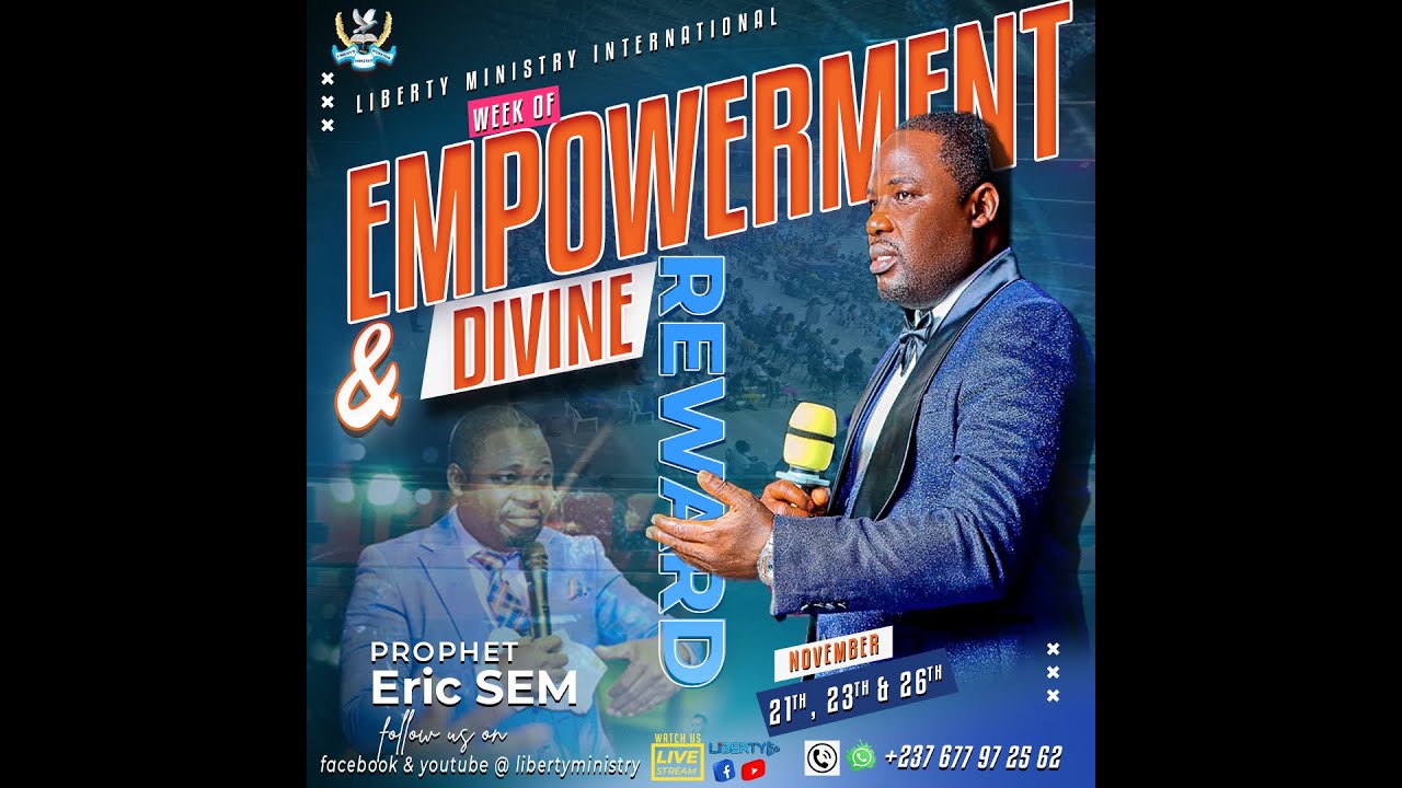 SUNDAY PRAISE, WORSHIP AND PROPHETIC SERVICE WITH PRO ERIC SEM LIVE @libertytv2023 DOUALA ...