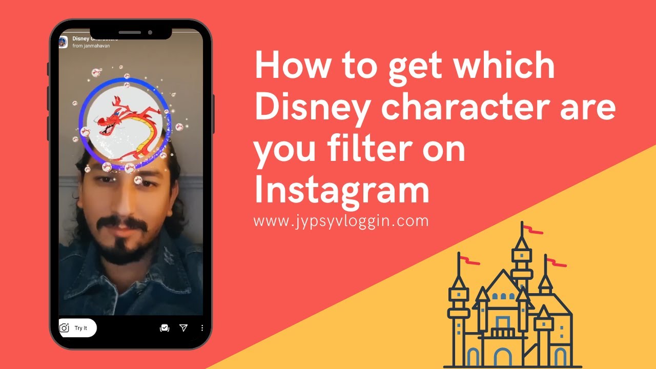 How to get which Disney character are you filter on Instagram - YouTube
