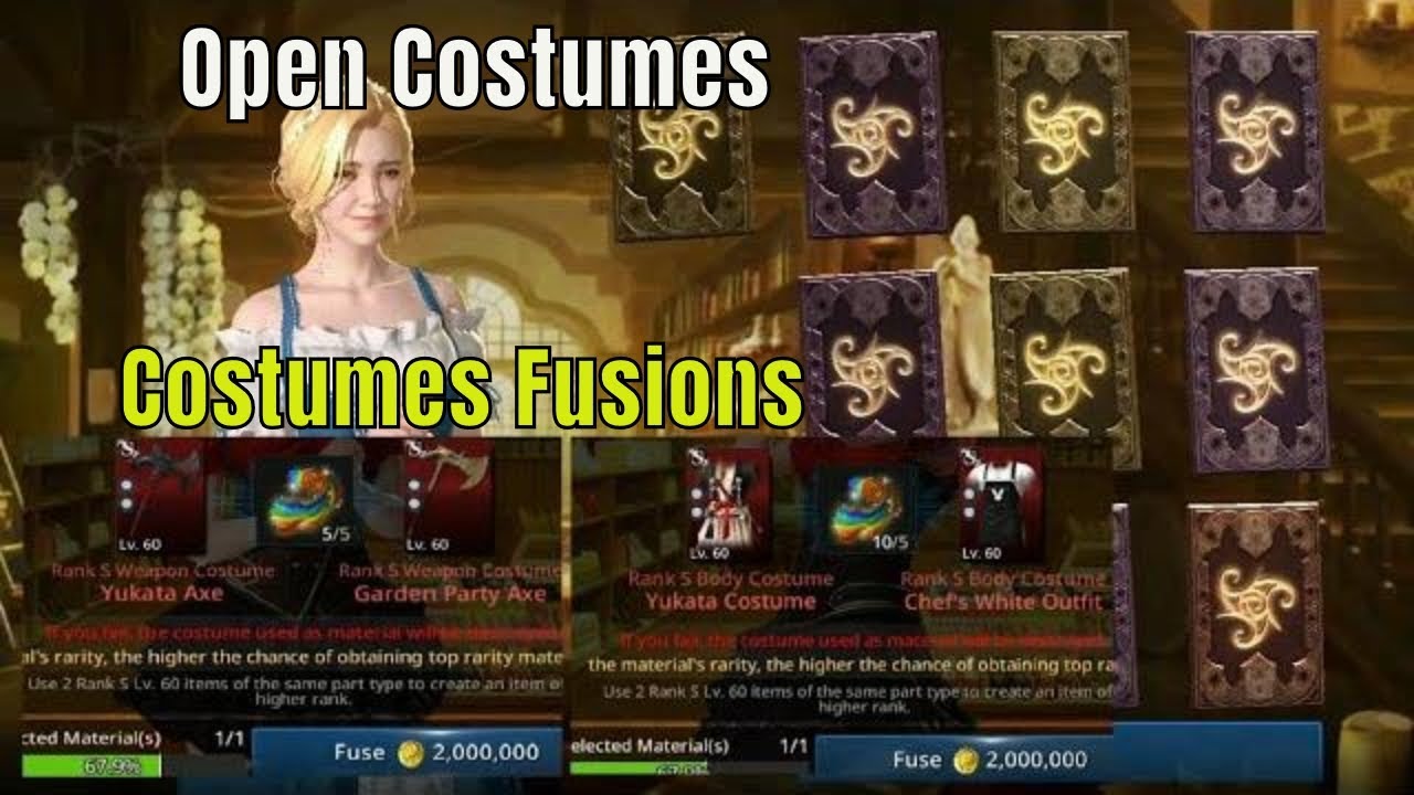 Darkness Rises Tips and Tricks Opening/Fusing Costumes & Gear Set Chest ...