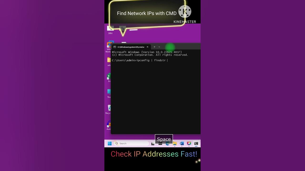 How to Check IP Addresses of All Network Adapters Using CMD | Quick Guide #shorts - YouTube