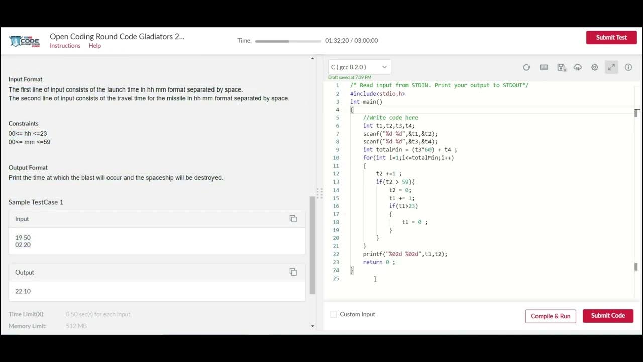 World Army vs Aliens || Tech gig Code Gladiators 2022 || C programming Solution || Intense ...