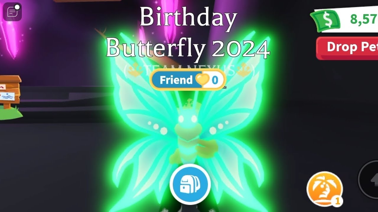 Making a Mega BIRTHDAY BUTTERFLY 🦋 #adoptmemeganeonpets #adoptme # ...