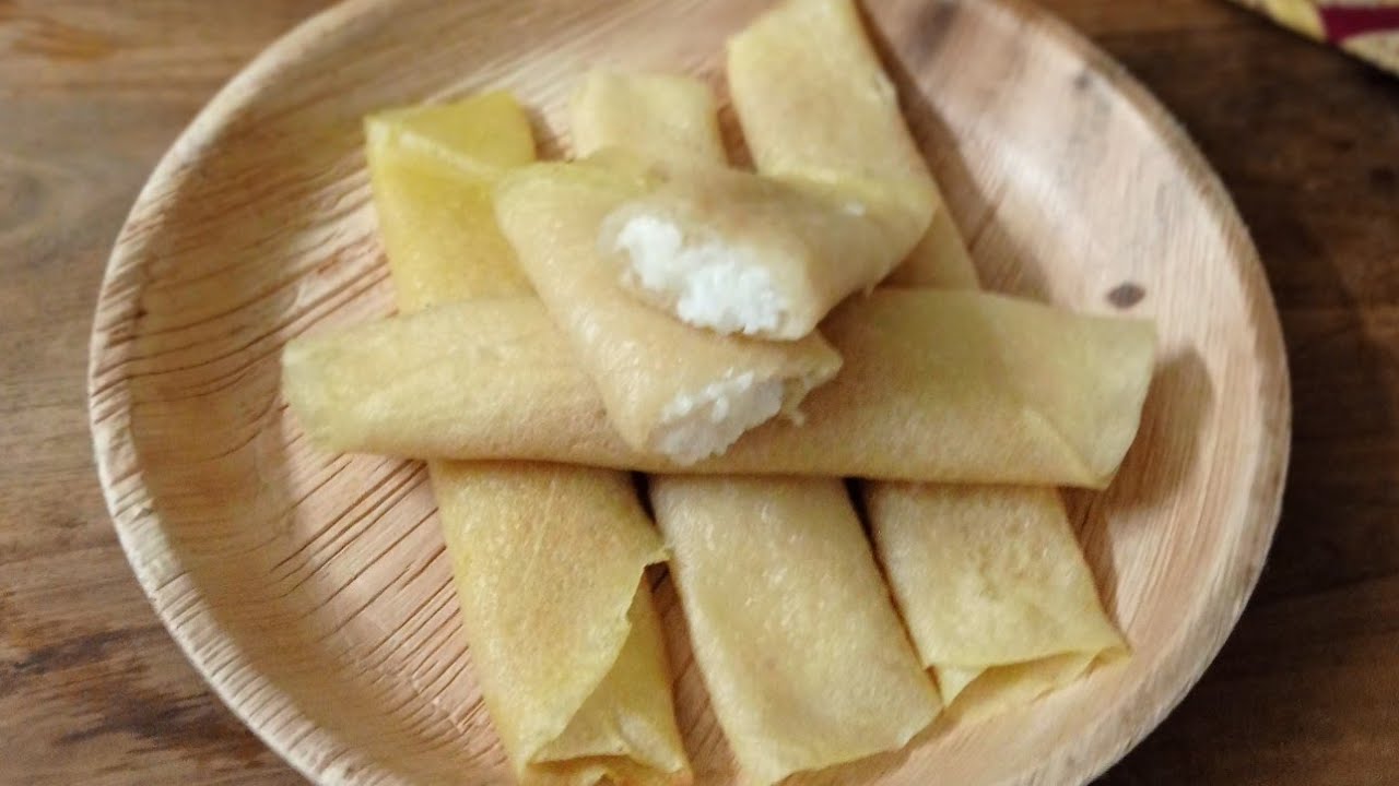 পায়েসের পুর দিয়ে পাটিসাপটা পিঠা || patishapta pitha recipe ...