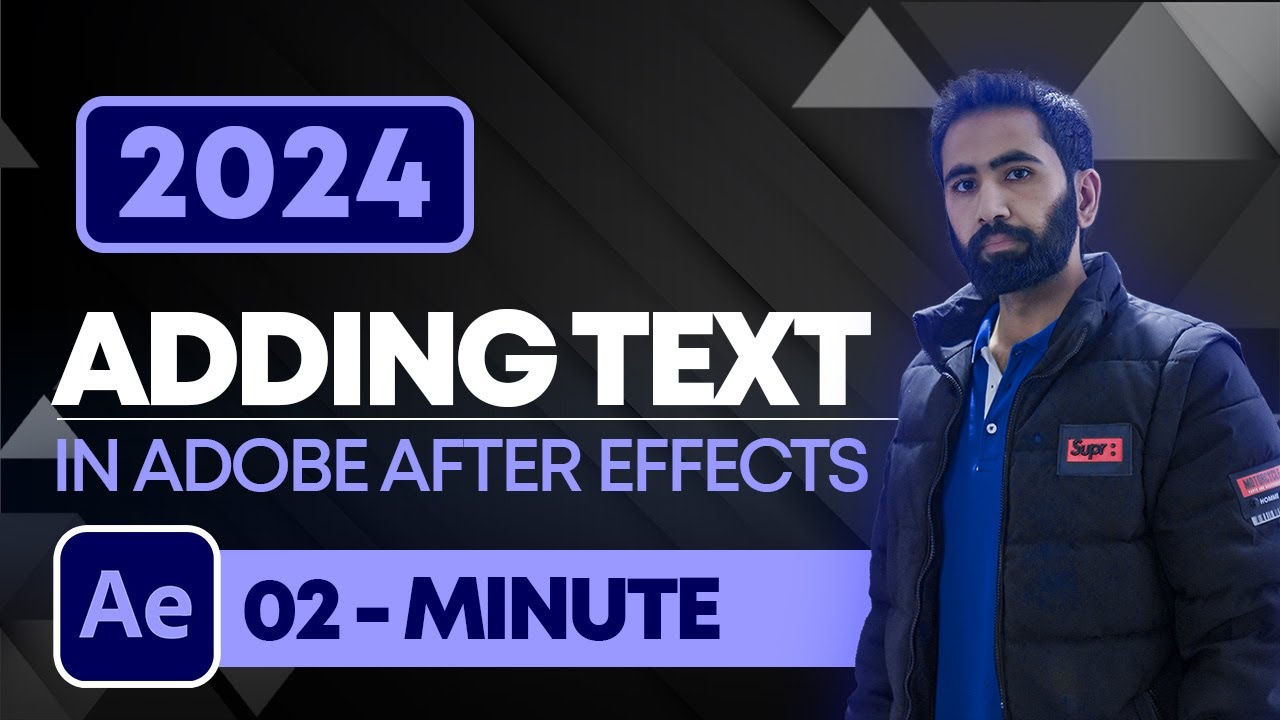 How to Add Text in Adobe After Effects 2024 | Adobe After Effects ...