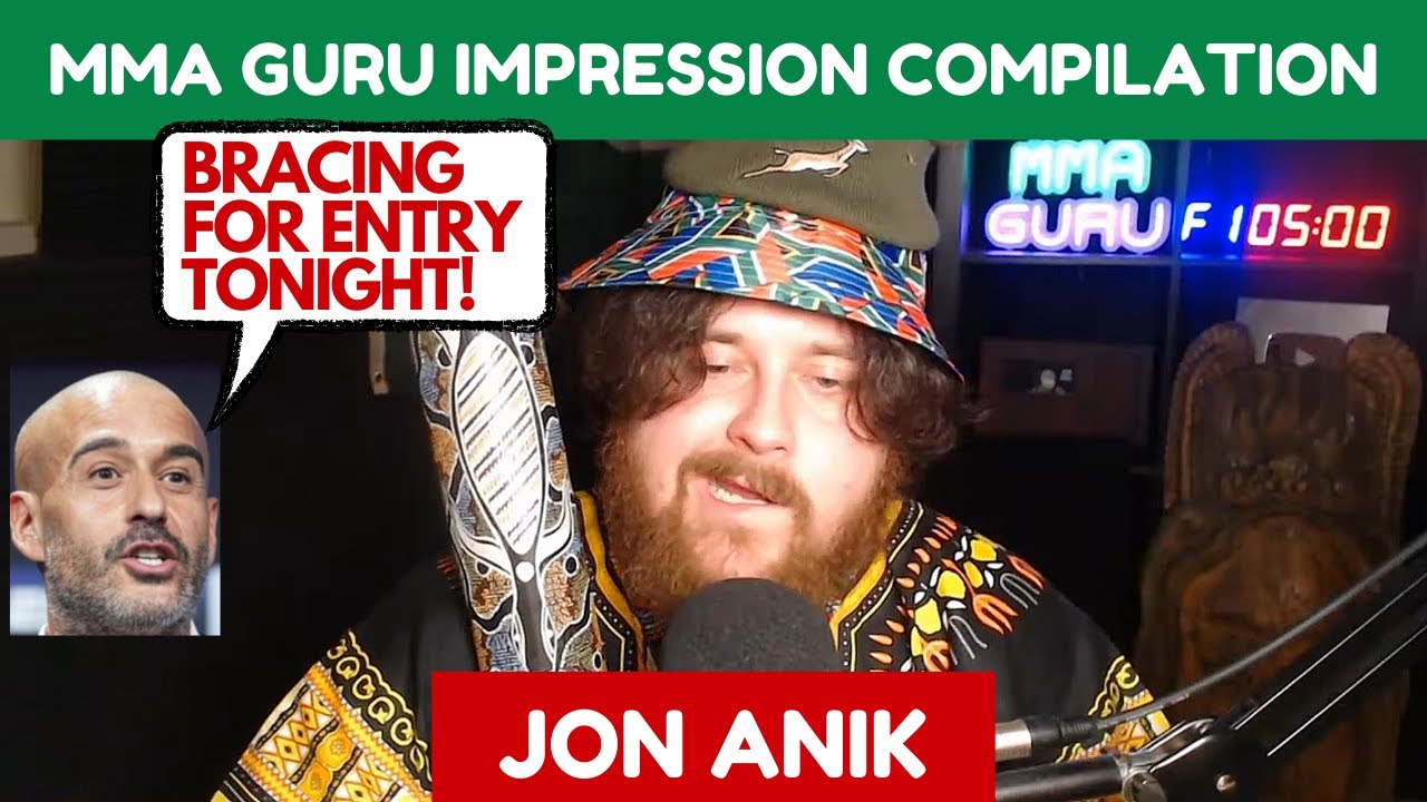 THE MMA GURU Jon Anik Impressions Compilation - YouTube