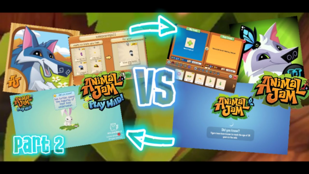 OLD Animal Jam VS NEW Animal Jam | Part 2 | Bandits Animal Jam - YouTube