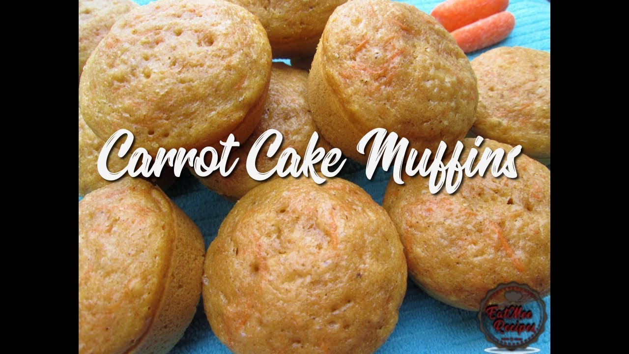 Carrot Cake Muffins Recipe - EatMee Recipes - YouTube