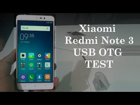 Xiaomi Redmi Note 3 USB OTG test - YouTube