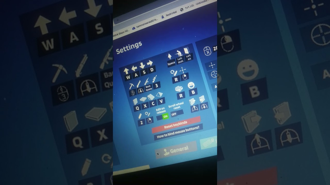 my 1v1.lol settings - YouTube