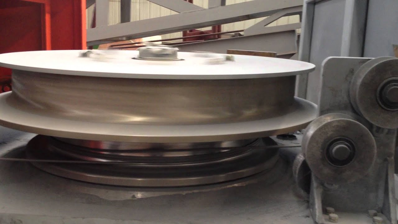 TJK wire cold rolling machine - YouTube