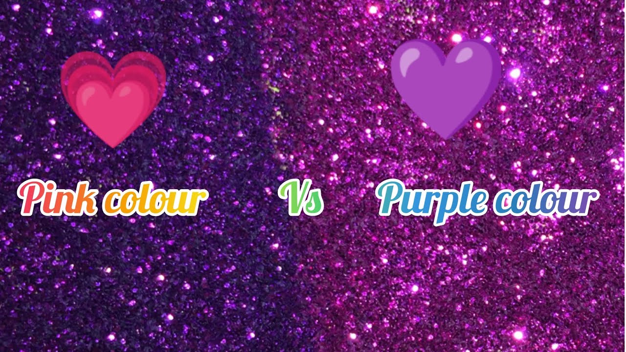 pink colour💗 Vs Purple colour💜, Barbie glitter, yes no challenges, bags ...