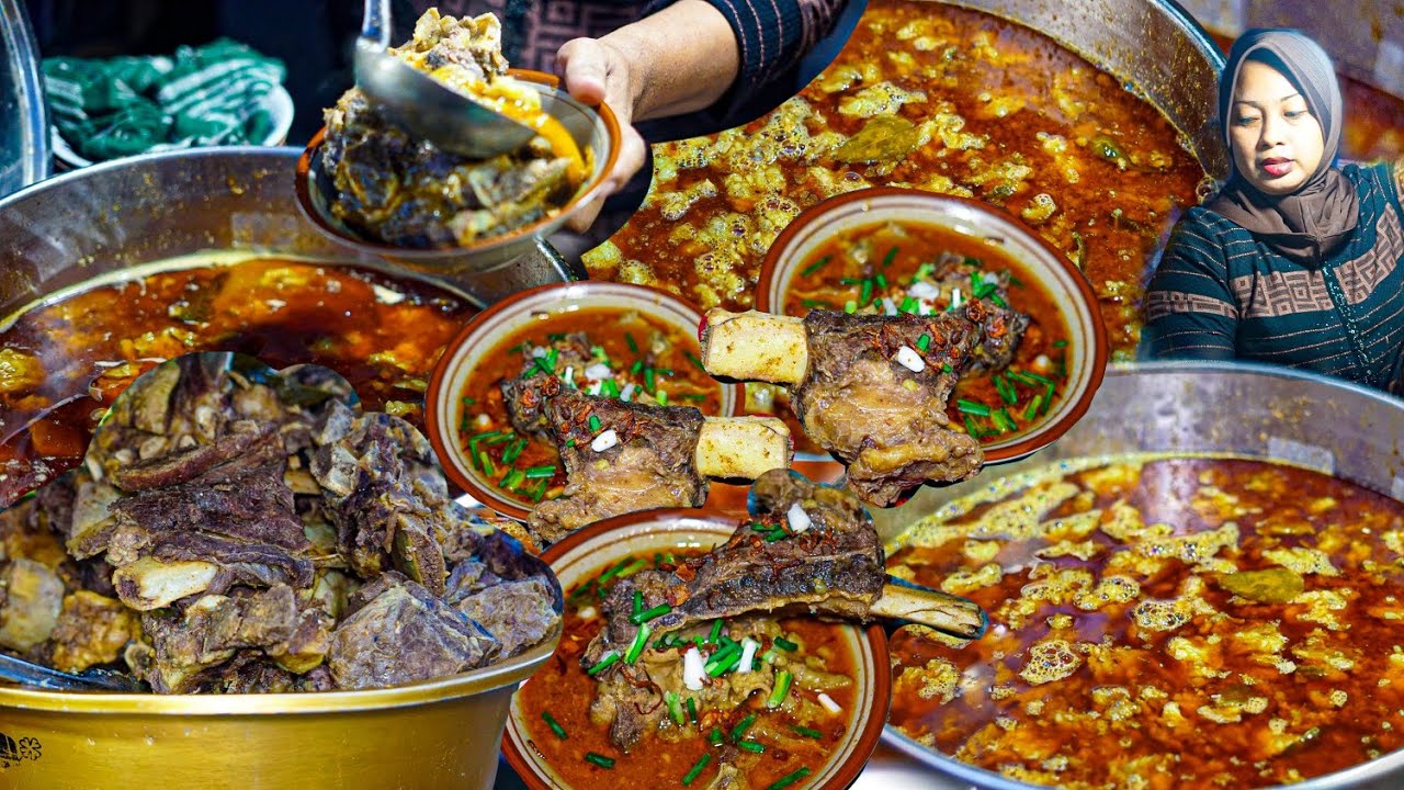 MAKAN GULE IGA SAPI BRUTAL PALING VIRAL DI SURABAYA - Gulai Iga Sapi Bu ...