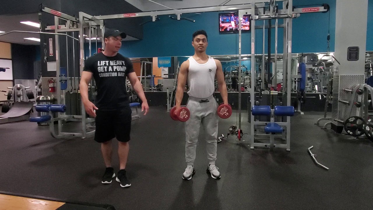 2-Arm Dumbbell Curl - YouTube