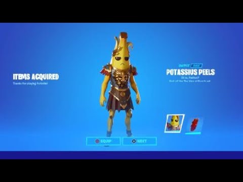 Fortnite New Potassius Peels Skin and potassius Pickaxe i thinks Brutus ...
