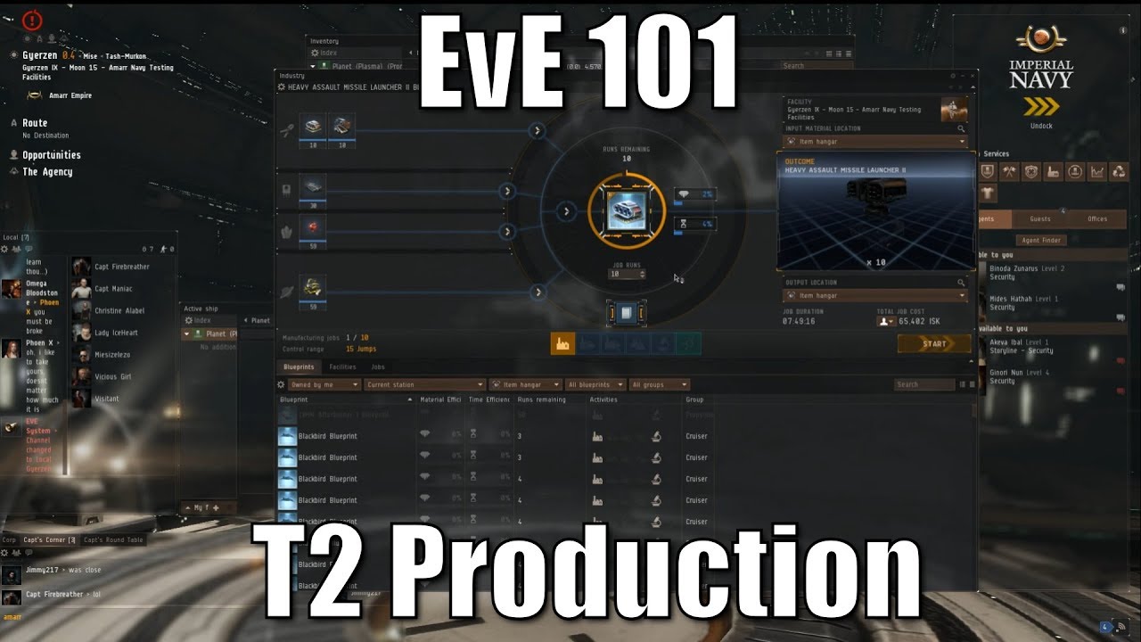 Eve 101: T2 Production in 2018! - YouTube