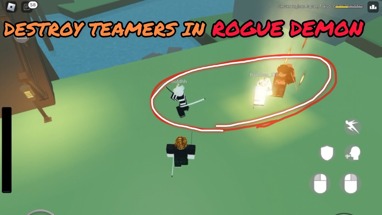 Rogue demon DESTROY TEAMERS 2V1 - YouTube