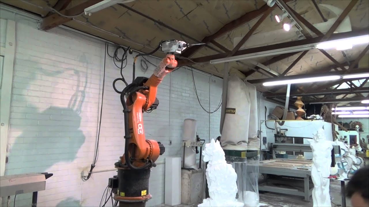 metalphysic sculpture studio -- 3D robot carving - YouTube
