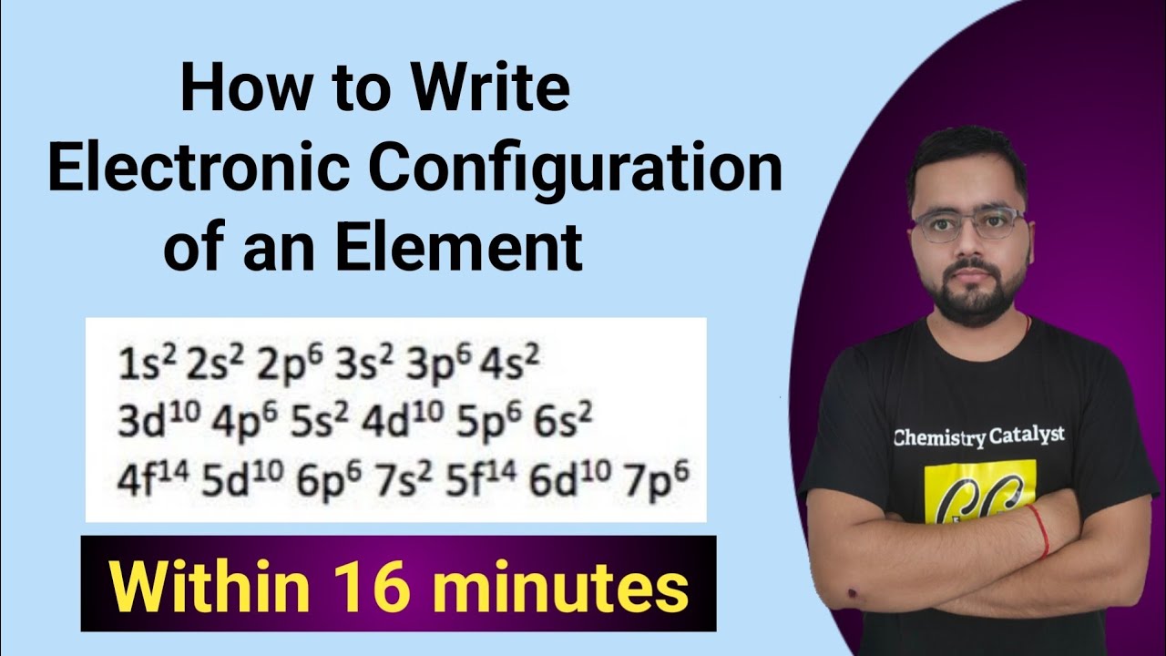 How to write electronic Configuration of an element | Chemistry | class ...