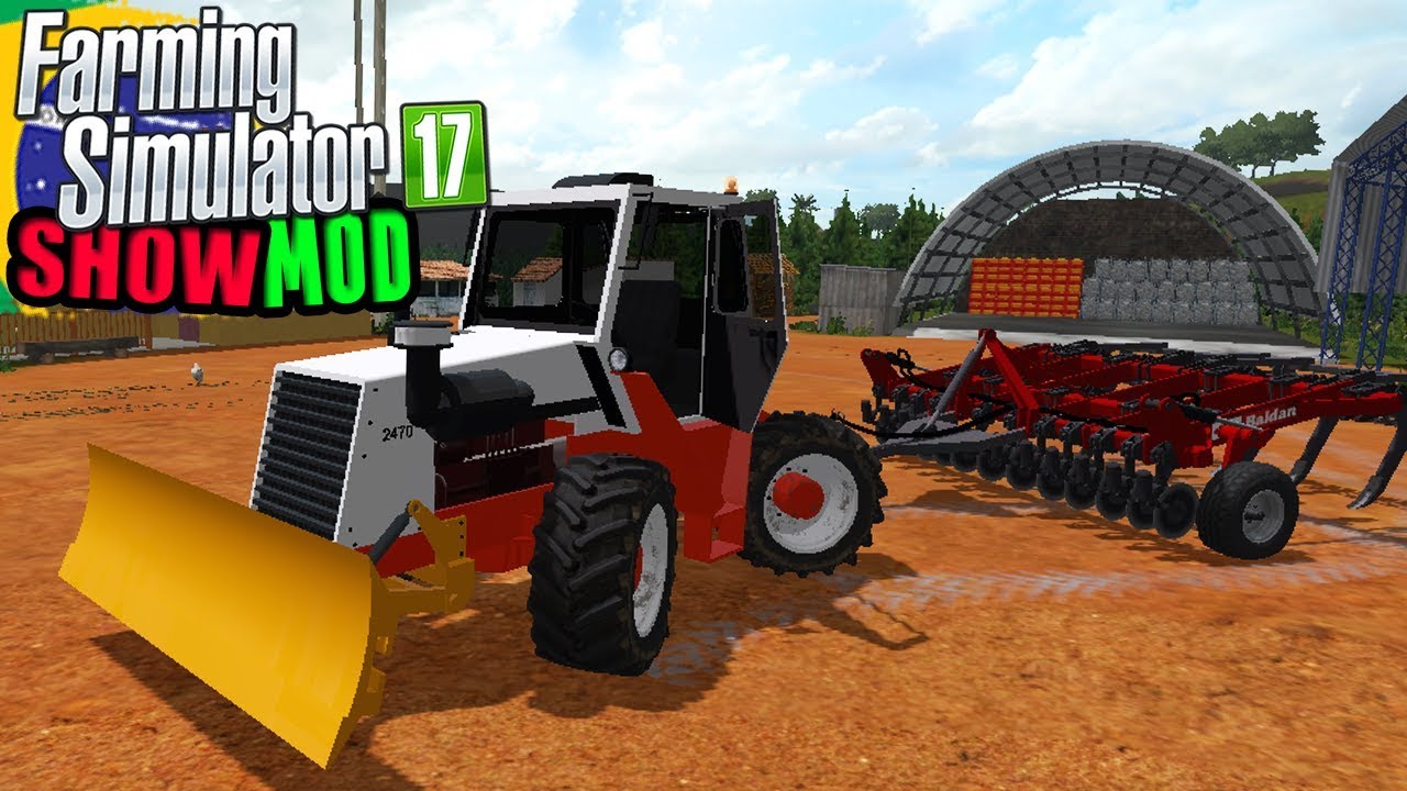 TRATOR CASE 2470 + LAMINA FRONTAL - Farming simulator 17/ShowMod - YouTube