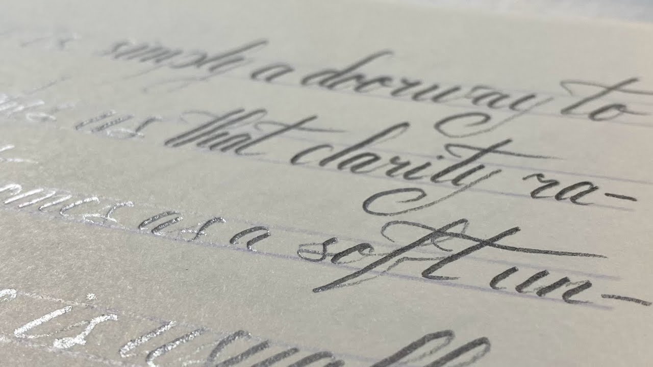 What does REAL handwriting practice look like? Part 5 (full speed ...