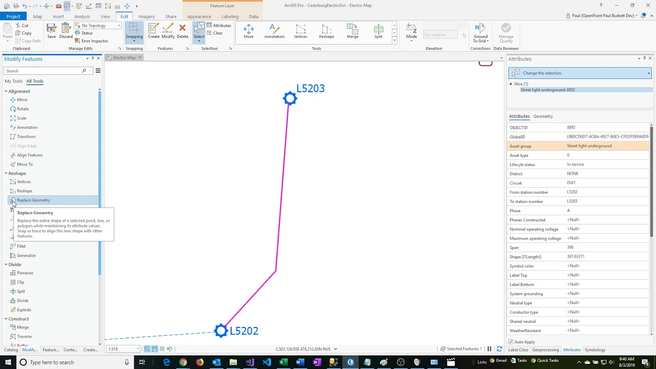 Use Replace Geometry Tool In Arcgis Pro Youtube