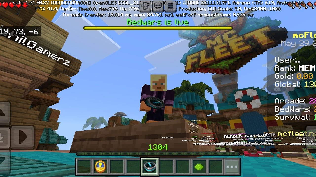 MC FLEET SERVER: LIVE MINECRAFT! - YouTube