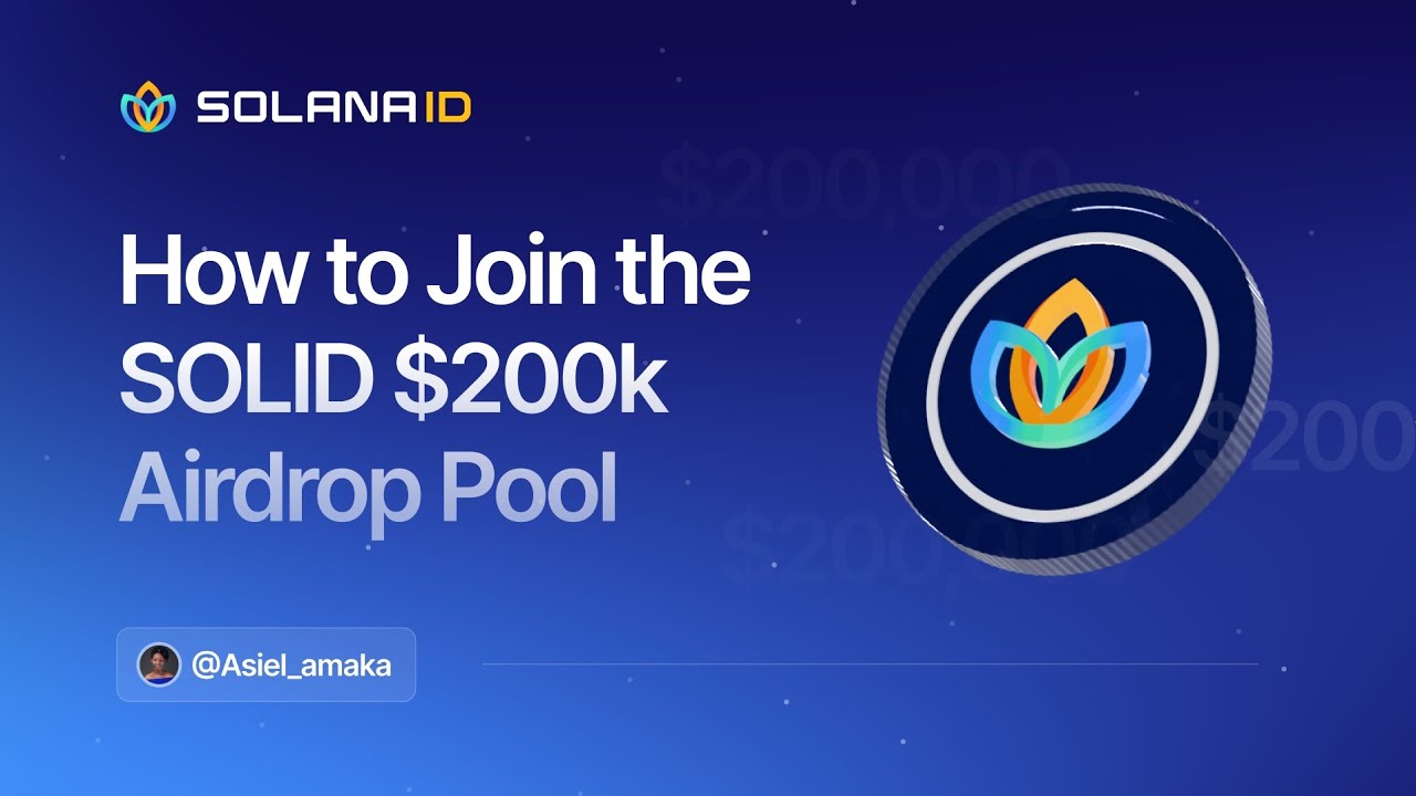 How to Join the SOLID $200,000 Airdrop Pool - YouTube