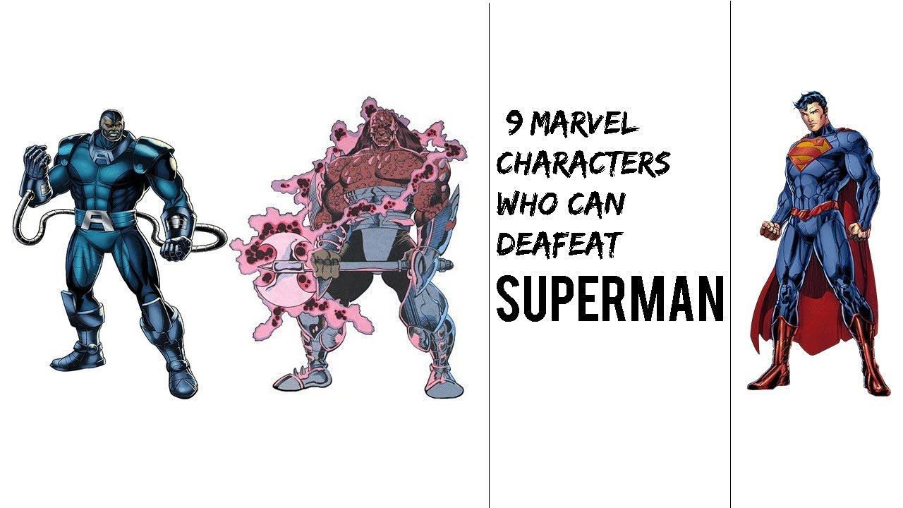 9 Characters from Marvel who can defeat Superman - YouTube