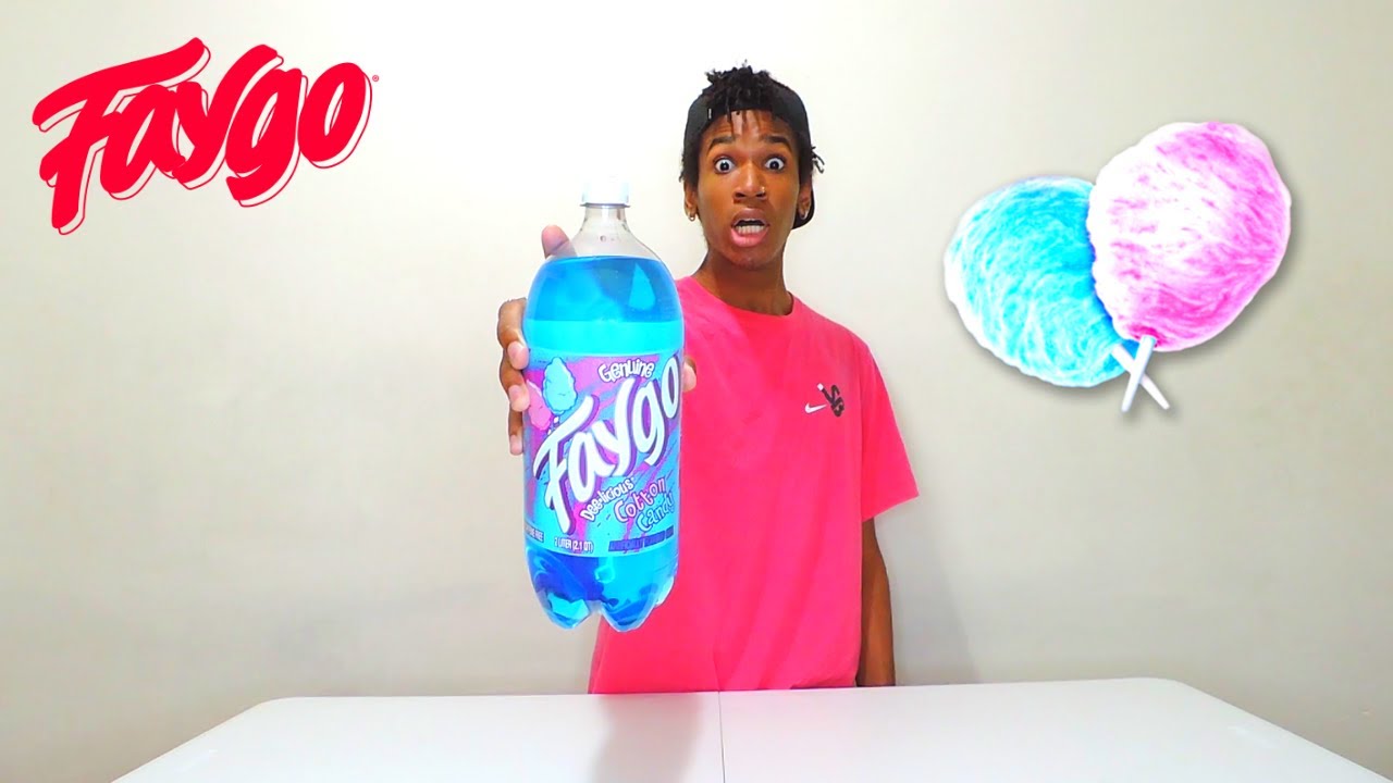 2 Liter Cotton Candy Faygo Chug **intense burping** - YouTube