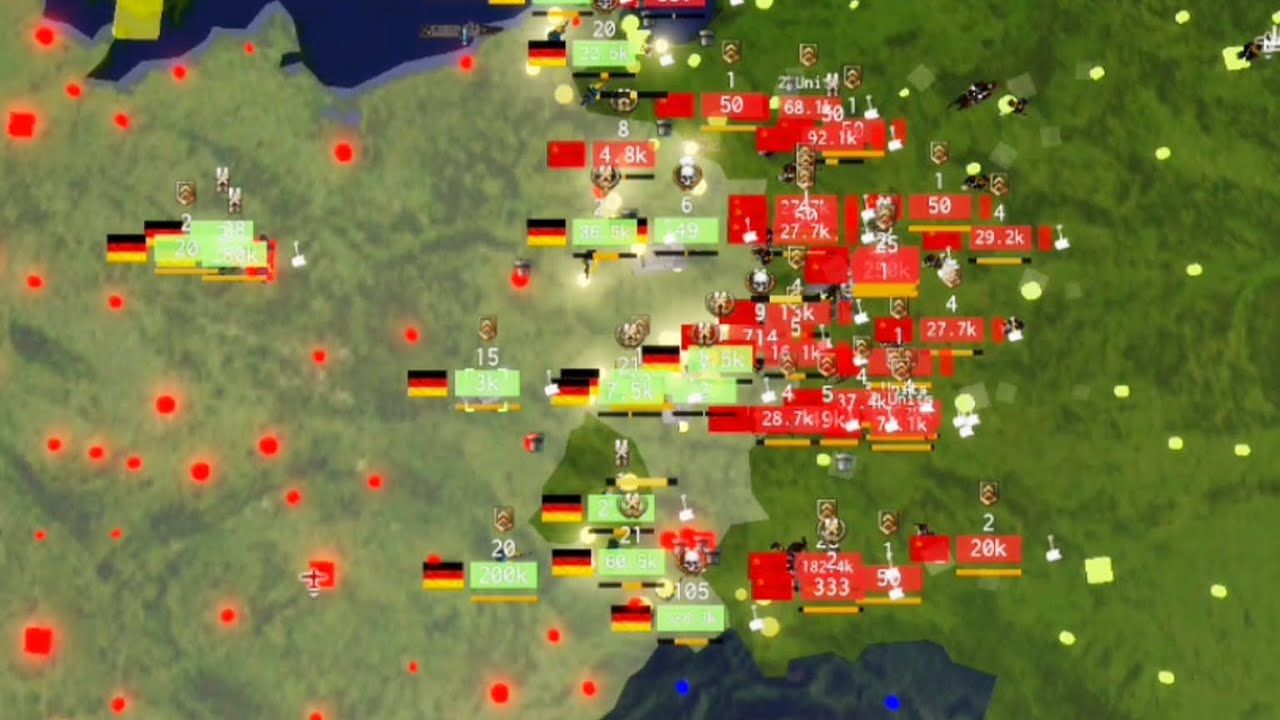 WW2 Germany Vs Soviet Union War In Rise Of Nations - YouTube