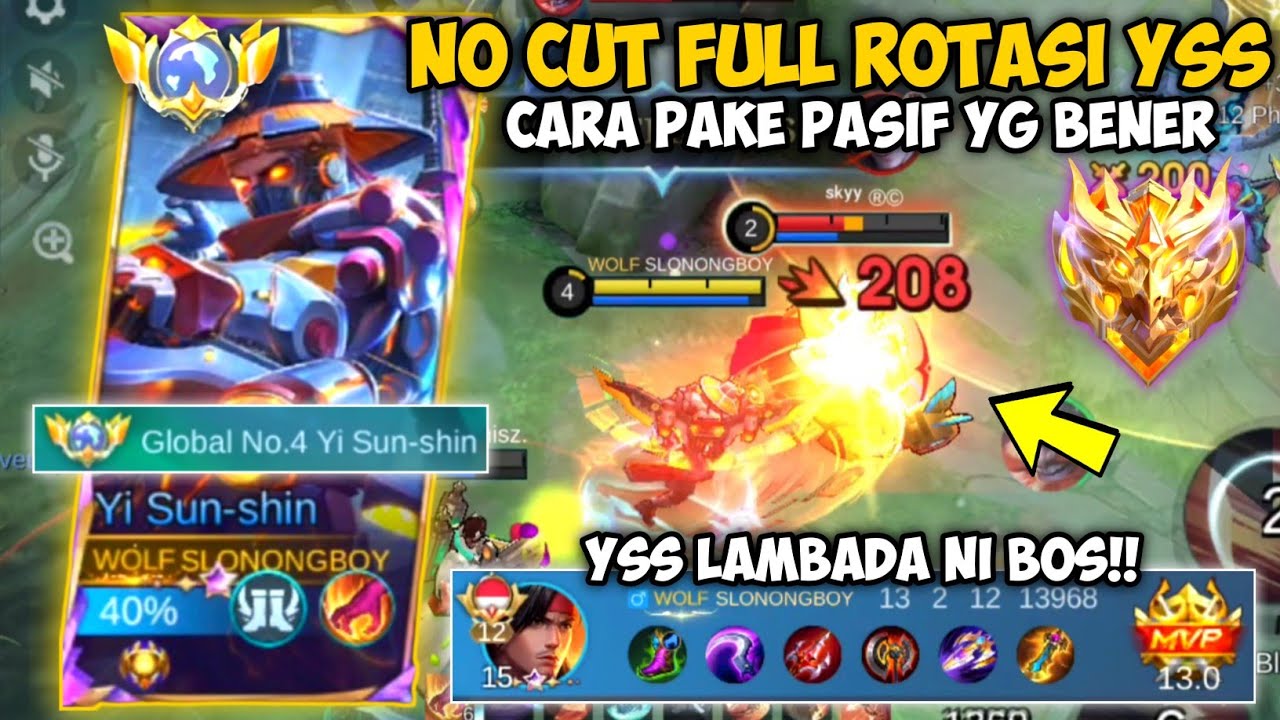 TIPS CEPAT MAININ PASIF YSS! CARA SEMPURNA MENGGUNAKAN YSS ROTASI,BUILD ...