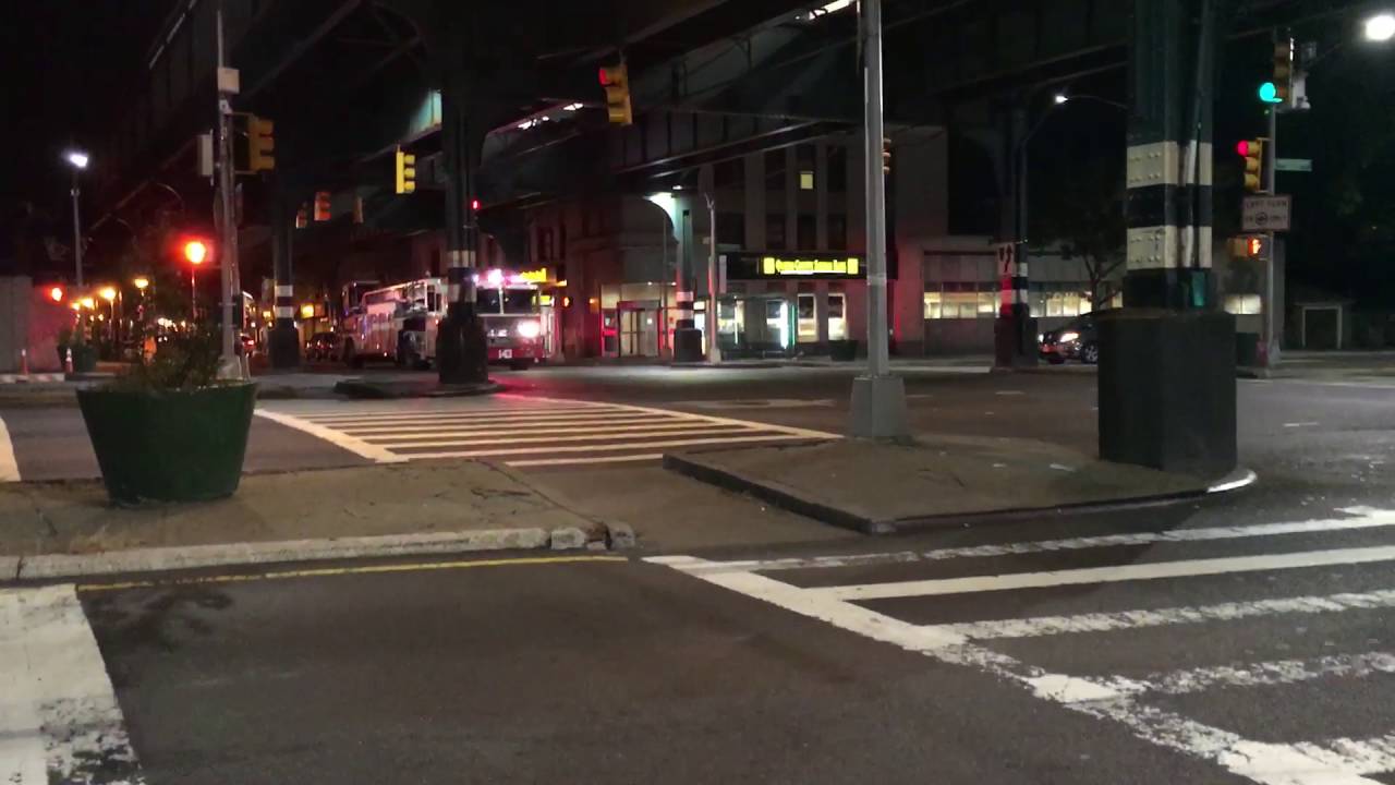 FDNY Ladder 143 responding - YouTube