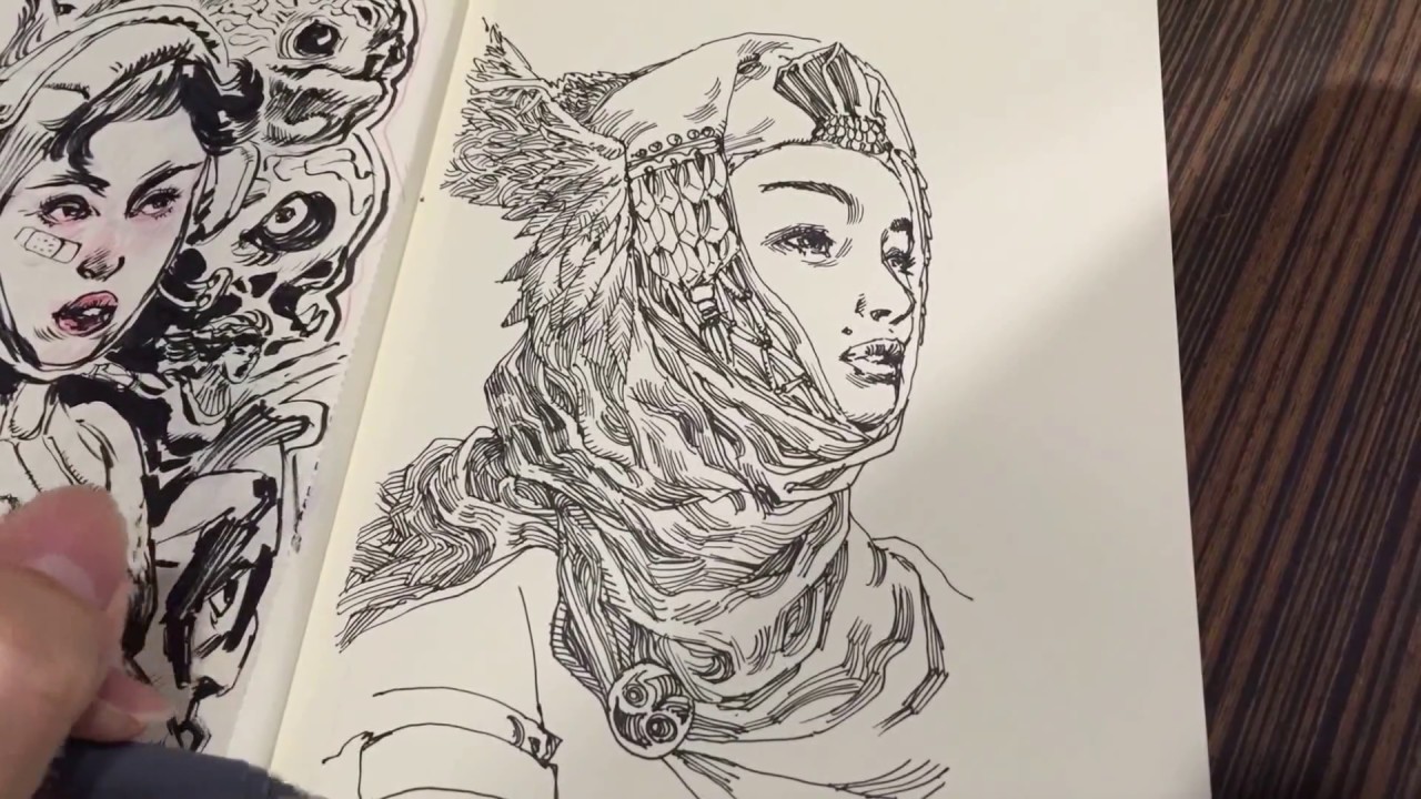 DRAW WITH ME: Comics inking with a STAEDTLER Pigment Liner - YouTube