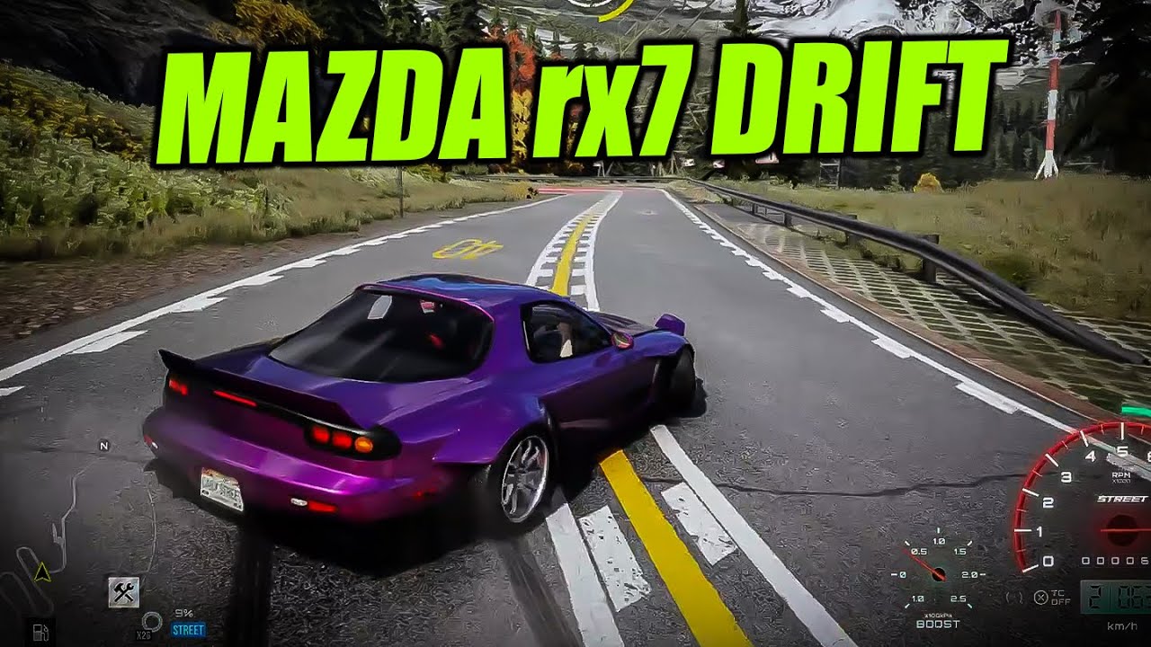 Sideways with Mazda rx7 fd - CarX Street - YouTube