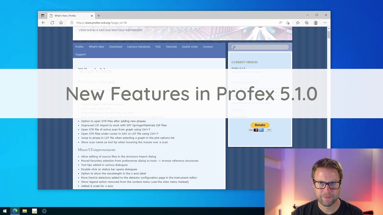 New Features in Profex Version 5.1.0 - YouTube